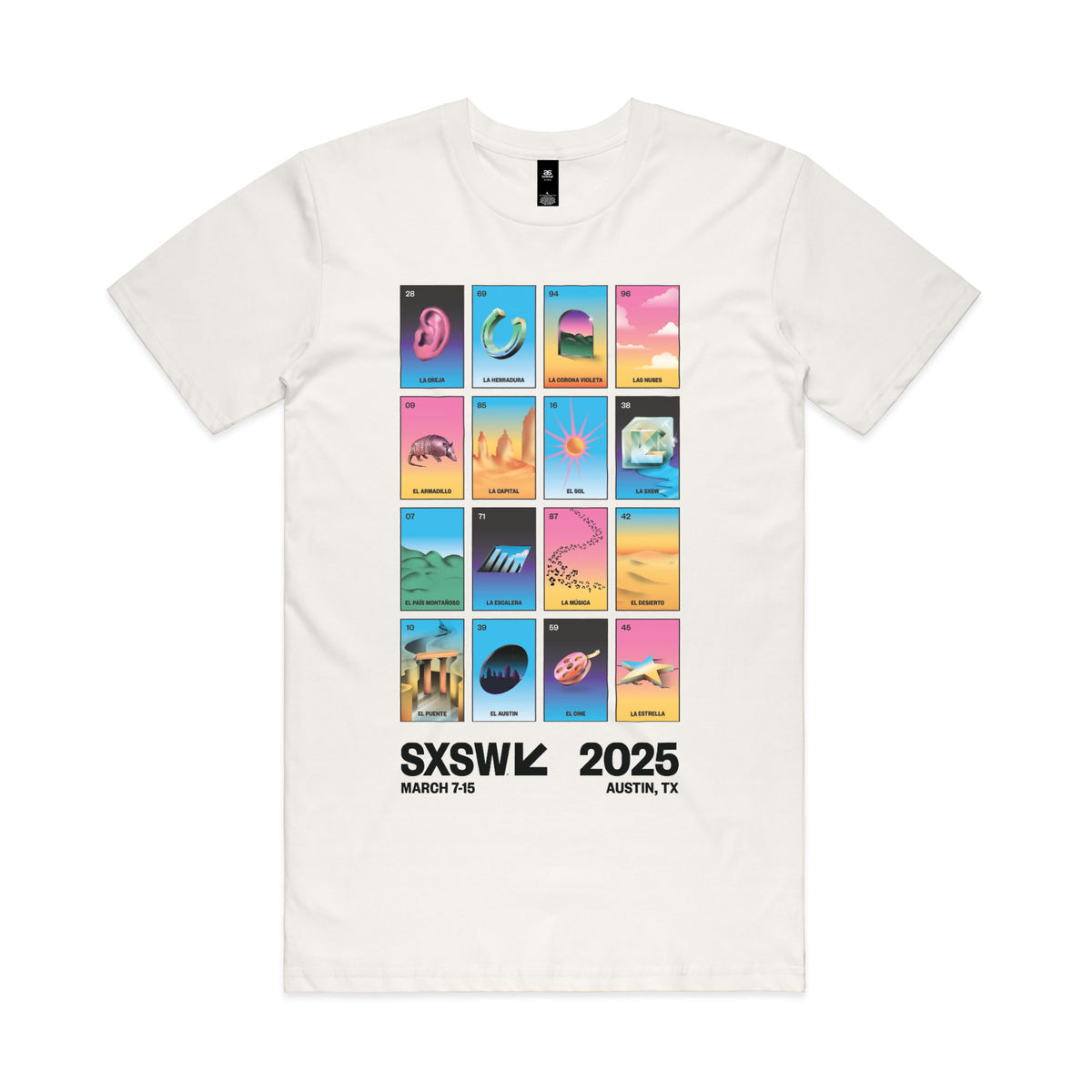 2025 LOTERIA EVENT TEE – Official SXSW Merchandise