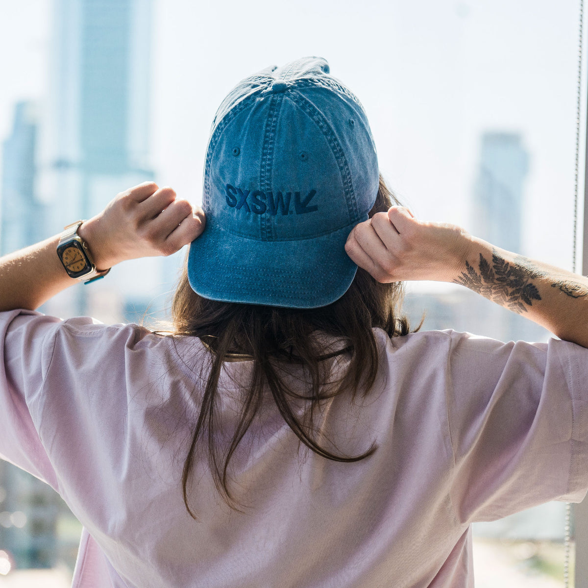 LOGO DAD HAT IN BLUE – Official SXSW Merchandise